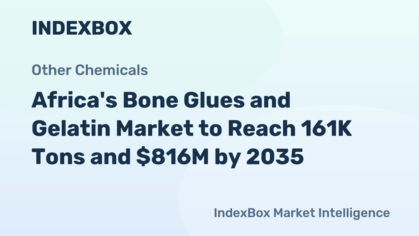 Africa's Bone Glues and Gelatin Market to Reach 161K Tons and $816M by 2035