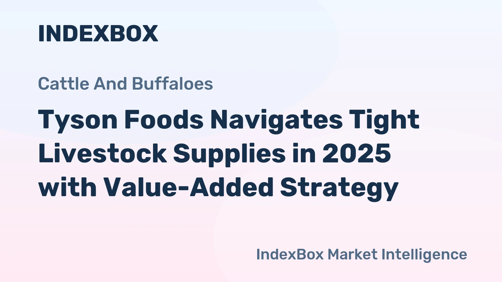 Tyson Foods Navigates Tight Livestock Supplies in 2025 with Value-Added Strategy