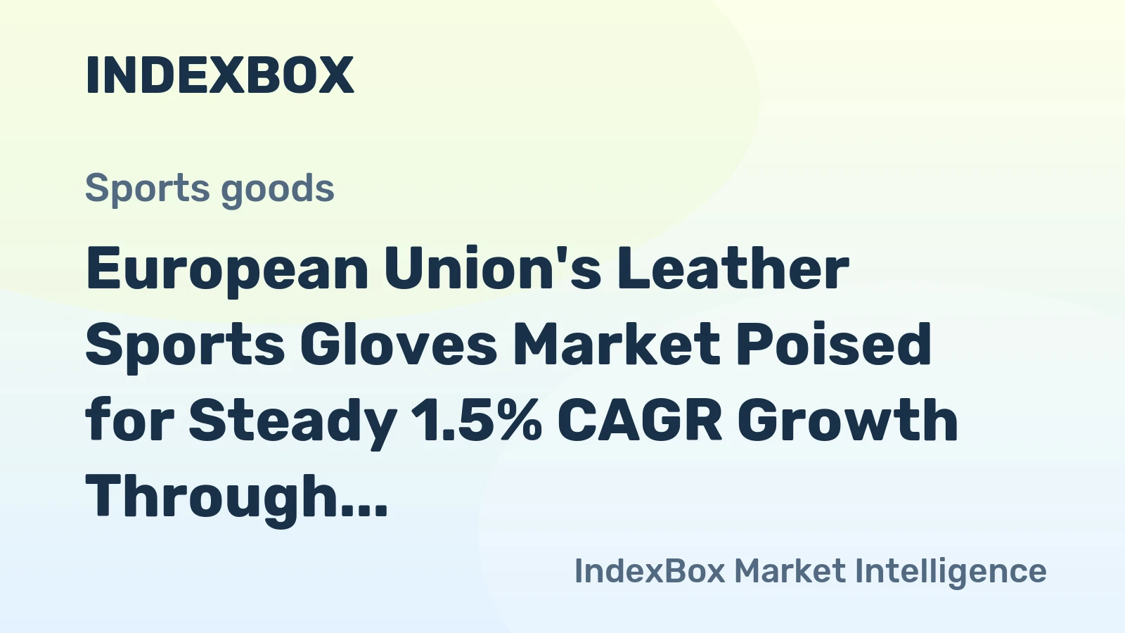 European Union's Leather Sports Gloves Market Poised for Steady 1.5% CAGR Growth Through 2035