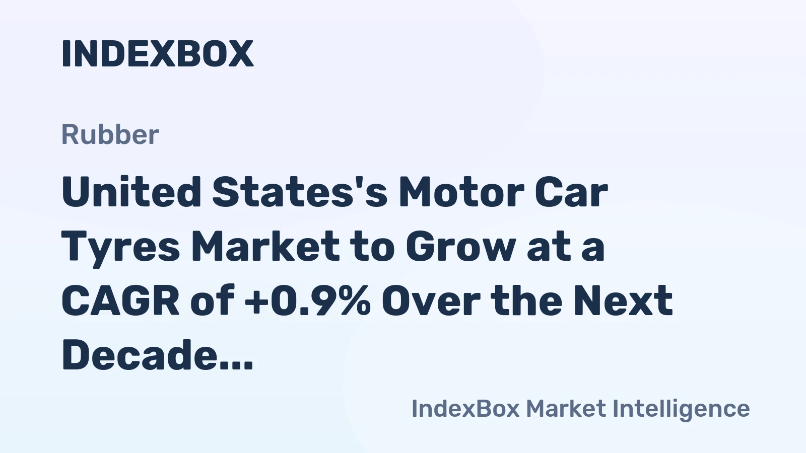 United States's Motor Car Tyres Market to Grow at a CAGR of +0.9% Over the Next Decade