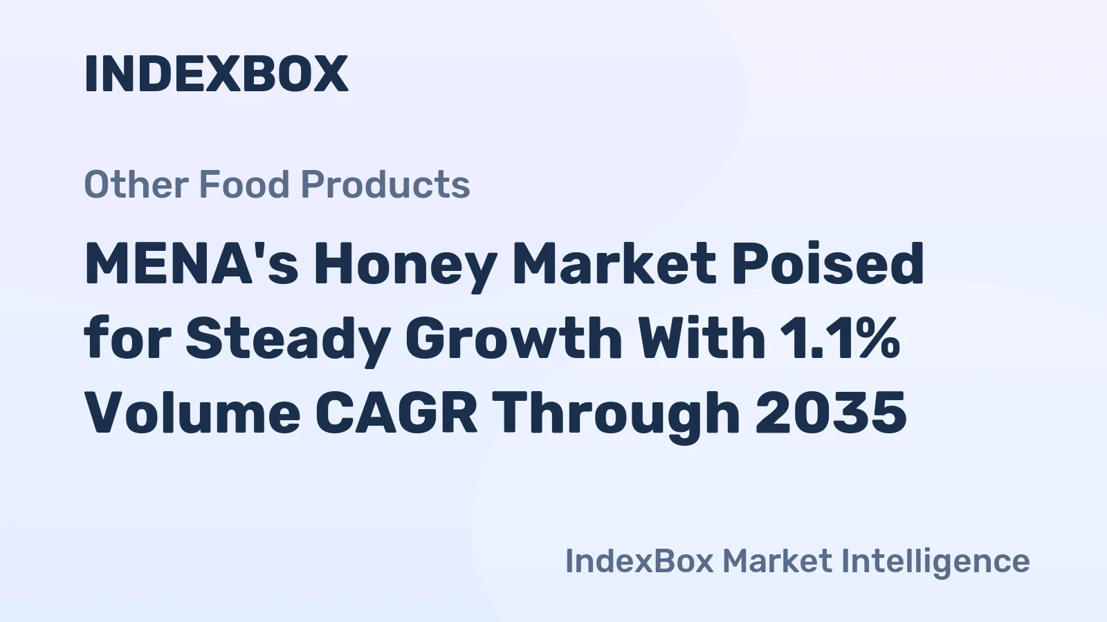 MENA's Honey Market Poised for Steady Growth With 1.1% Volume CAGR Through 2035