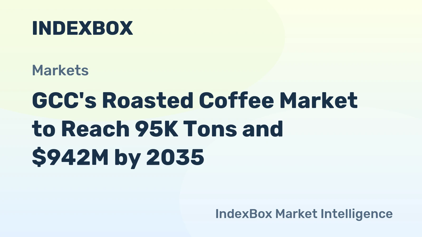 GCC's Roasted Coffee Market to Reach 95K Tons and $942M by 2035