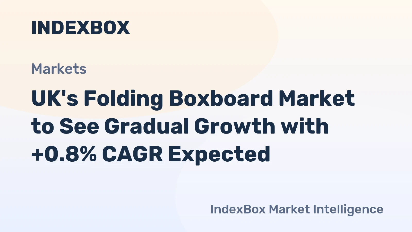 UK's Folding Boxboard Market to See Gradual Growth with +0.8% CAGR Expected