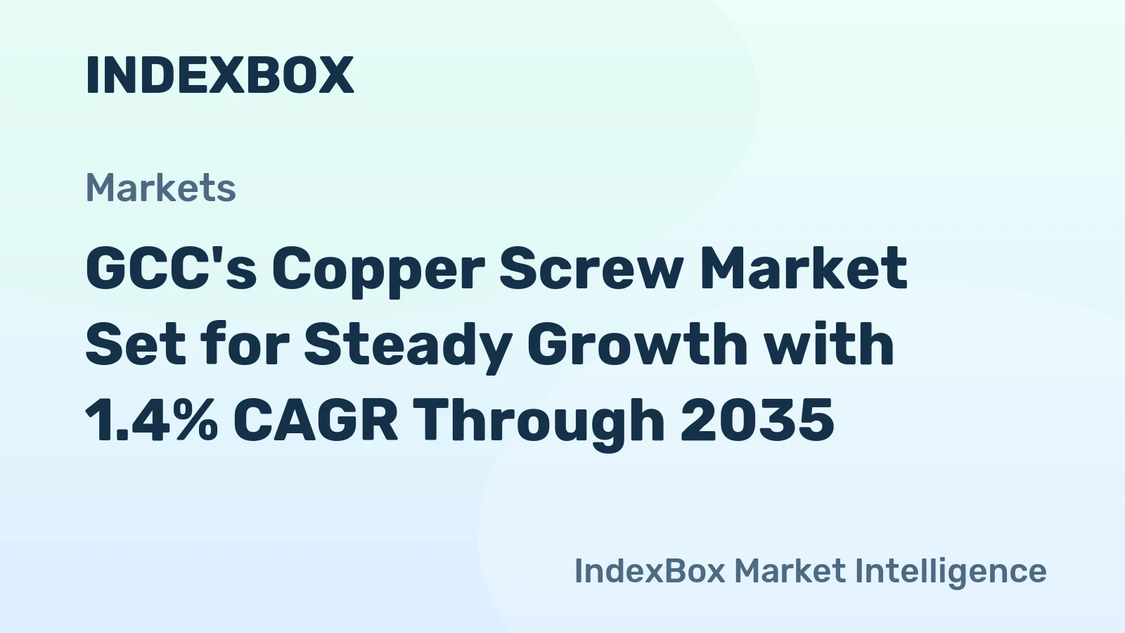 GCC's Copper Screw Market Set for Steady Growth with 1.4% CAGR Through 2035