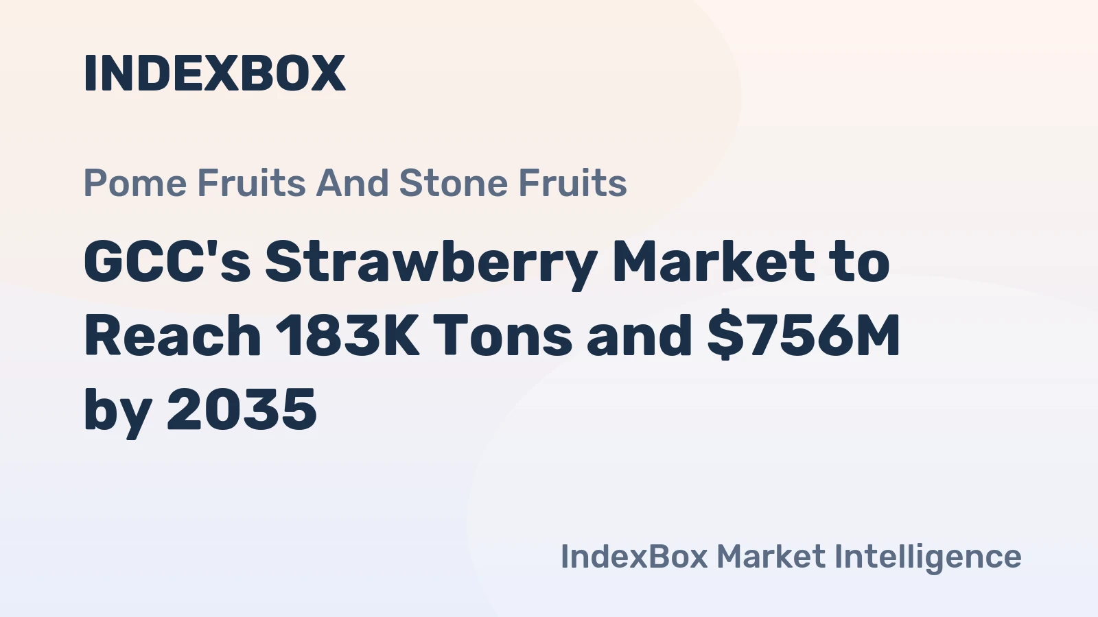 GCC's Strawberry Market to Reach 183K Tons and $756M by 2035