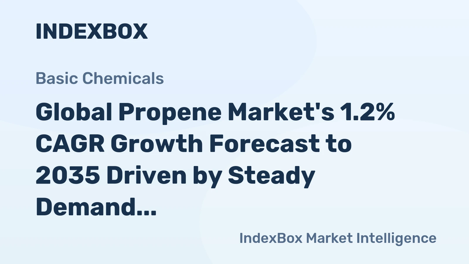 Global Propene Market's 1.2% CAGR Growth Forecast to 2035 Driven by Steady Demand