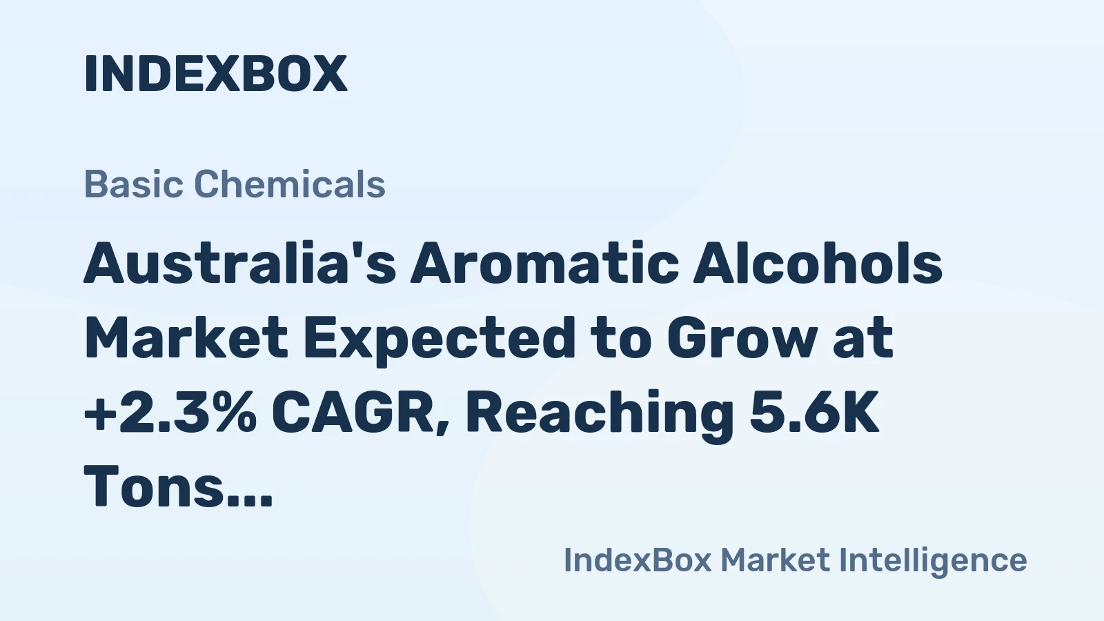 Australia's Aromatic Alcohols Market Expected to Grow at +2.3% CAGR, Reaching 5.6K Tons by 2035