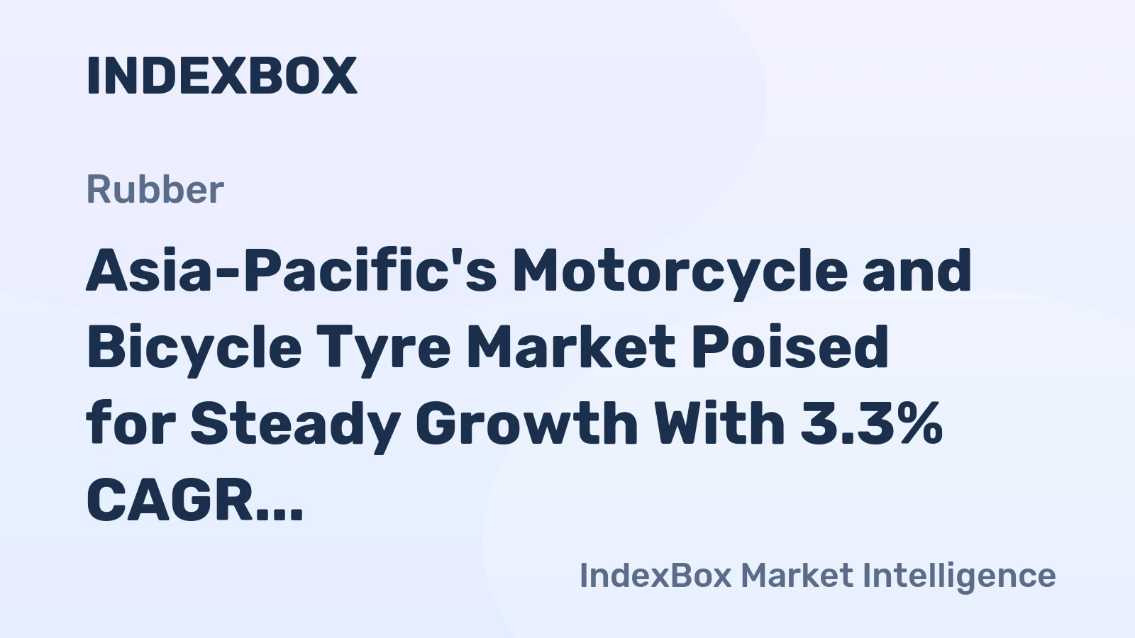 Asia-Pacific's Motorcycle and Bicycle Tyre Market Poised for Steady Growth With 3.3% CAGR Through 2035