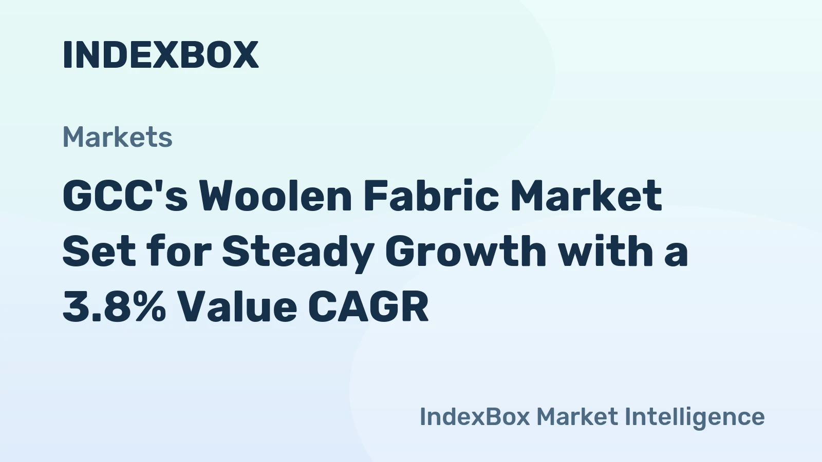 GCC's Woolen Fabric Market Set for Steady Growth with a 3.8% Value CAGR