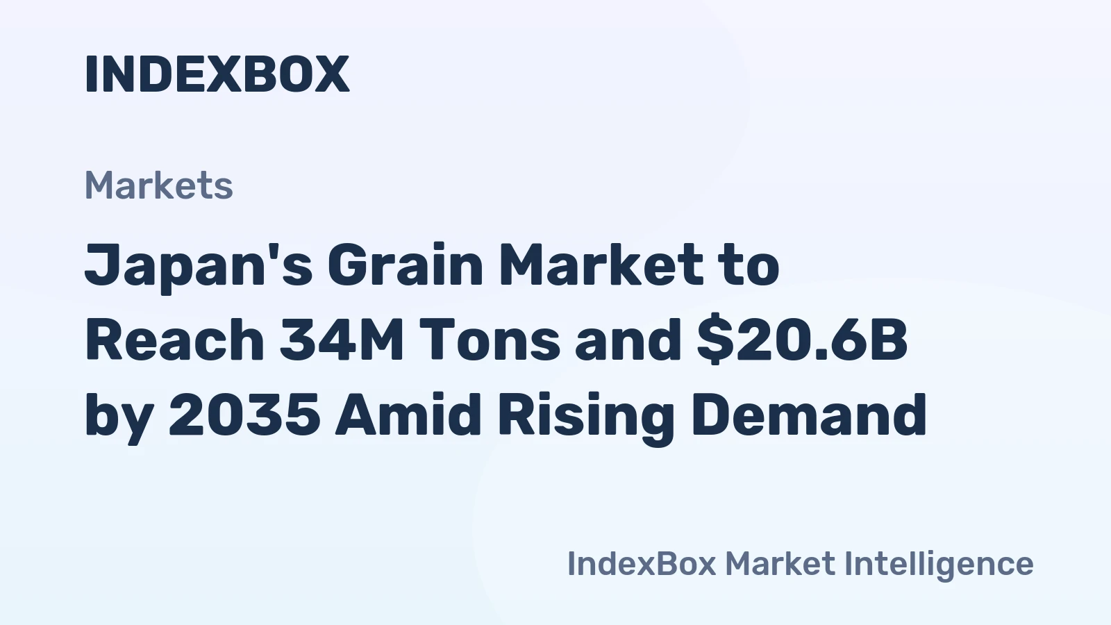 Japan's Grain Market to Reach 34M Tons and $20.6B by 2035 Amid Rising Demand