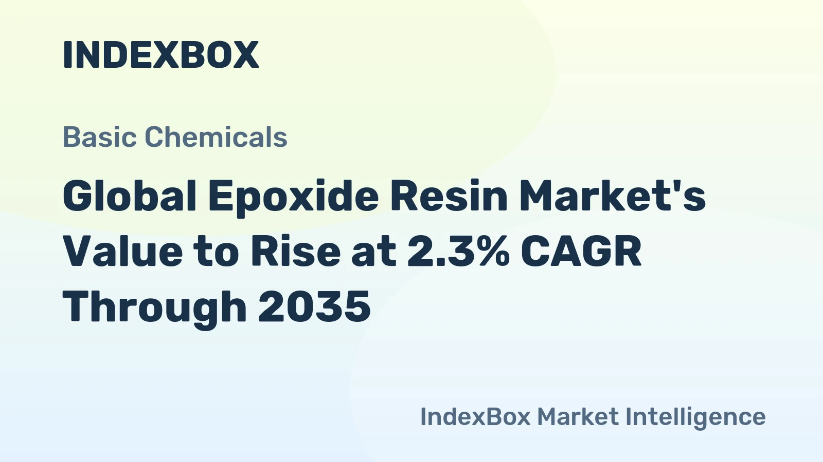 Global Epoxide Resin Market's Value to Rise at 2.3% CAGR Through 2035