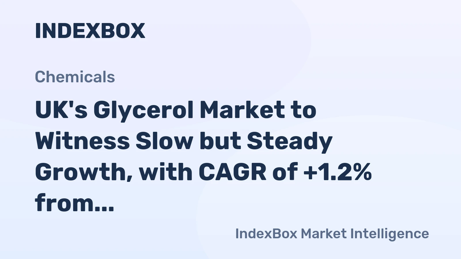 UK's Glycerol Market to Witness Slow but Steady Growth, with CAGR of +1.2% from 2024 to 2035