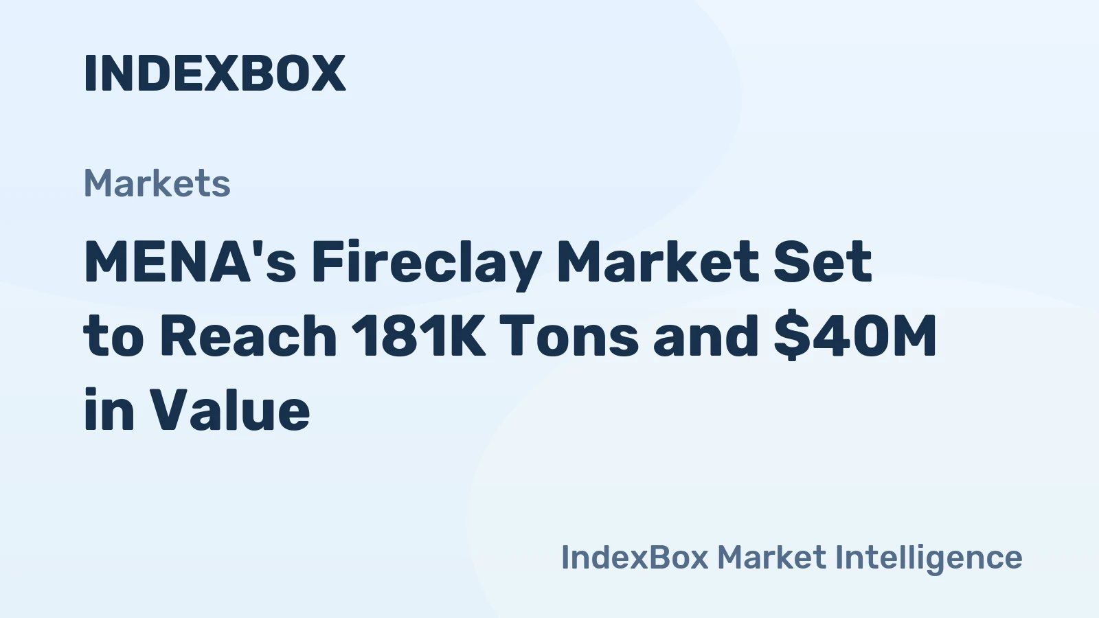 MENA's Fireclay Market Set to Reach 181K Tons and $40M in Value