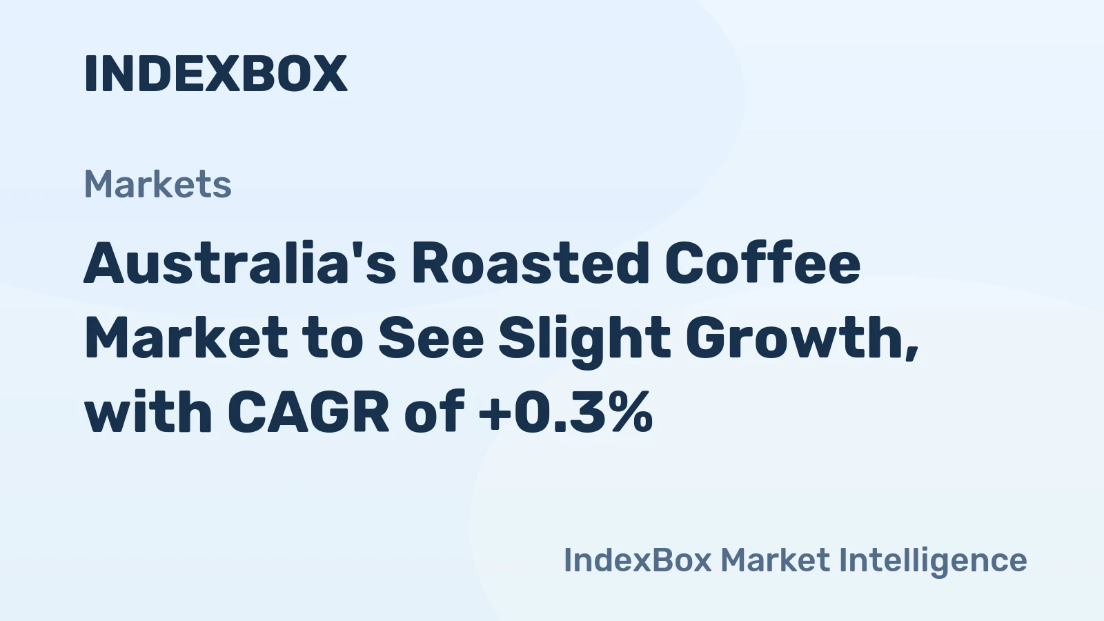 Australia's Roasted Coffee Market to See Slight Growth, with CAGR of +0.3%