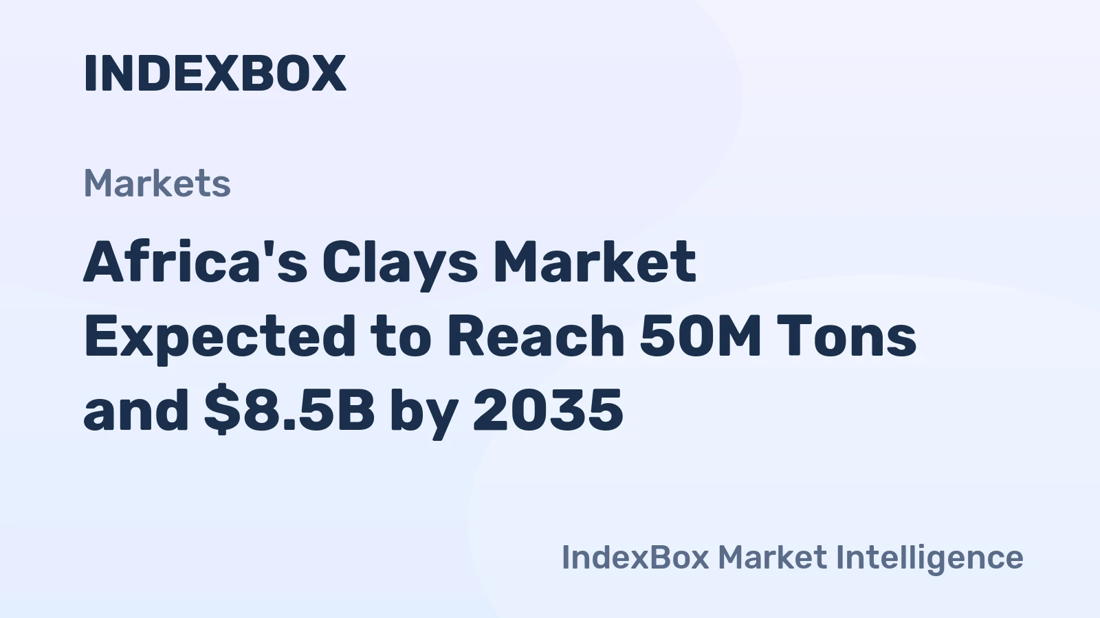 Africa's Clays Market Expected to Reach 50M Tons and $8.5B by 2035