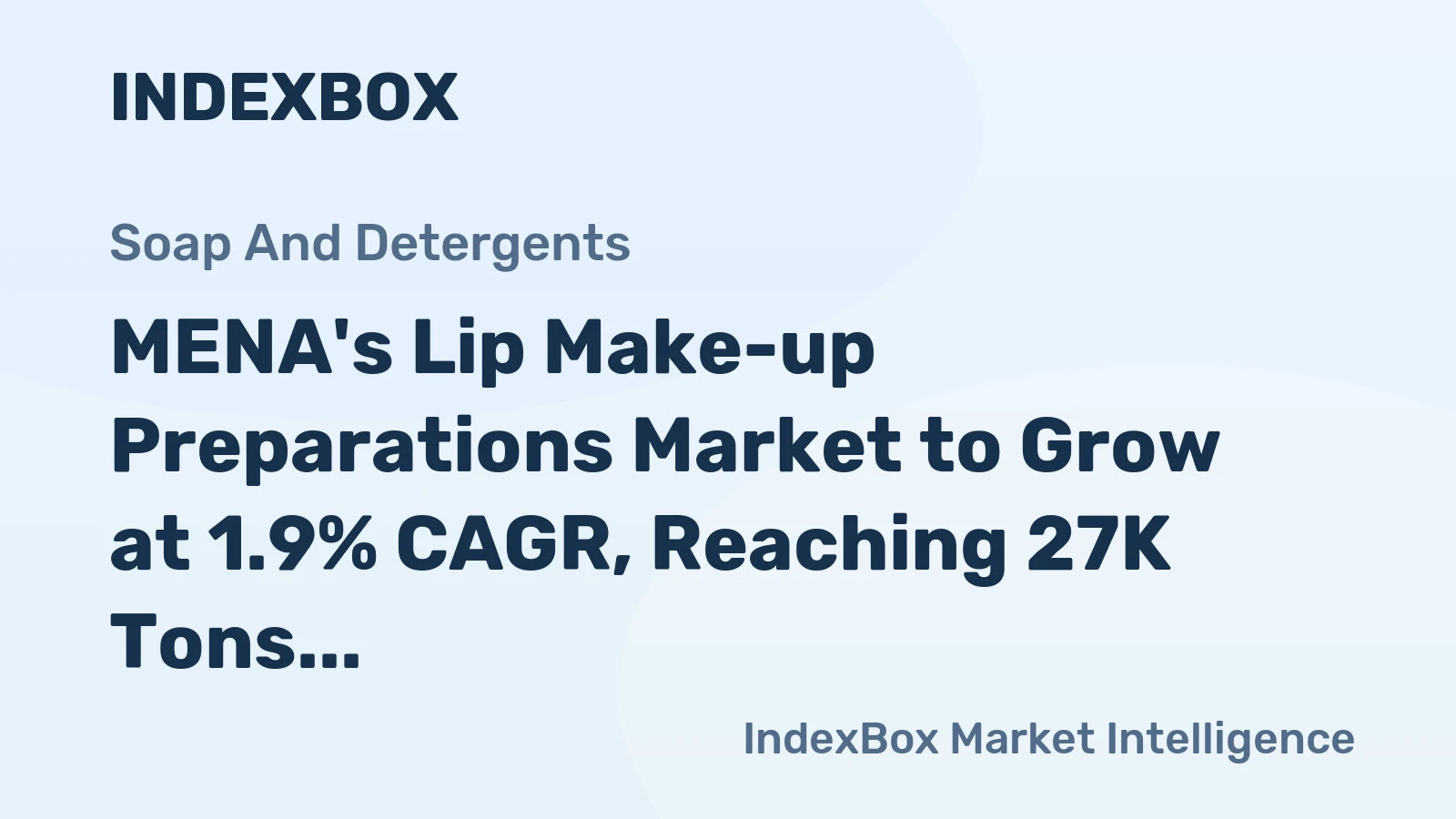 MENA's Lip Make-up Preparations Market to Grow at 1.9% CAGR, Reaching 27K Tons by 2035