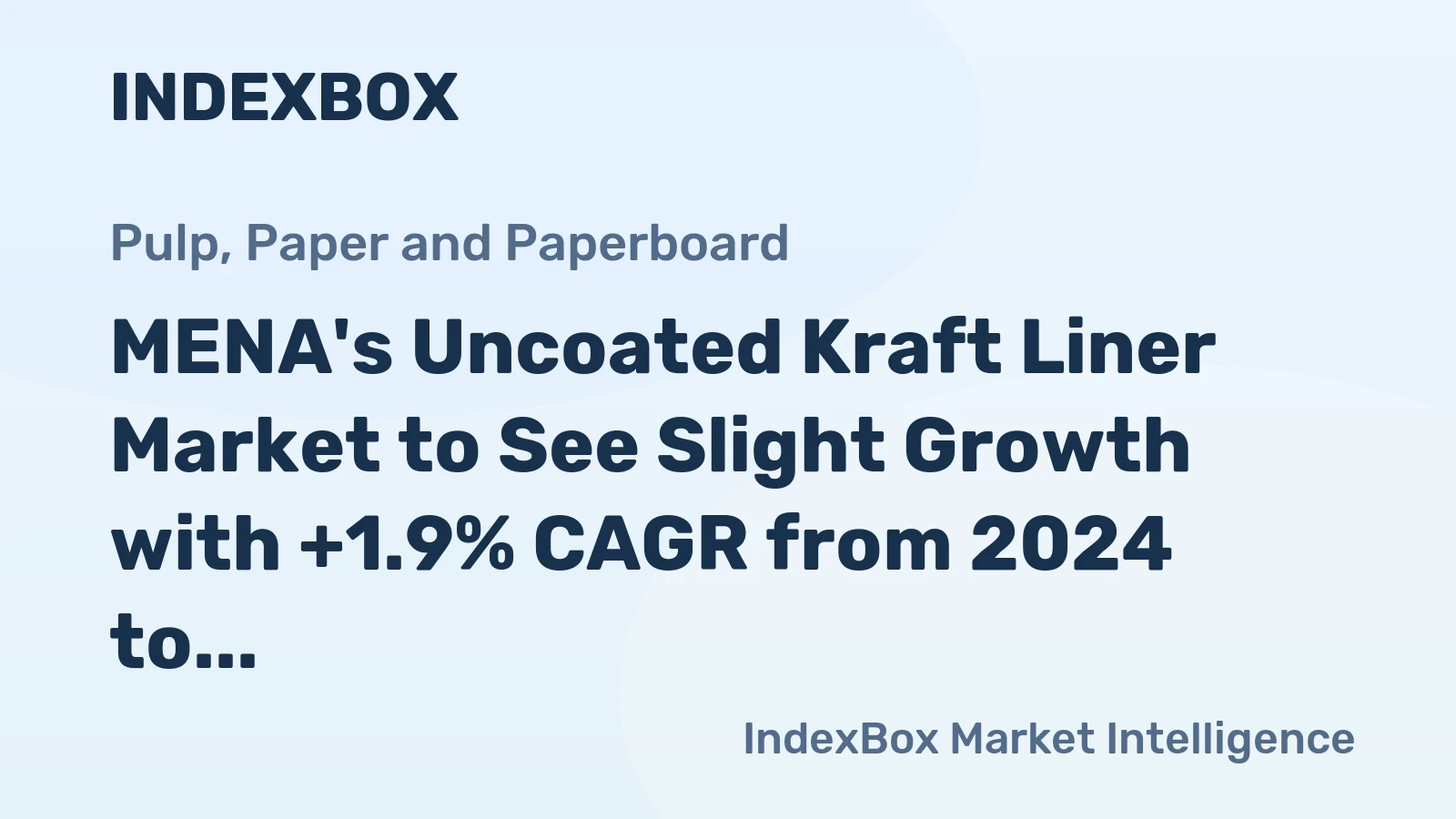 MENA's Uncoated Kraft Liner Market to See Slight Growth with +1.9% CAGR from 2024 to 2035
