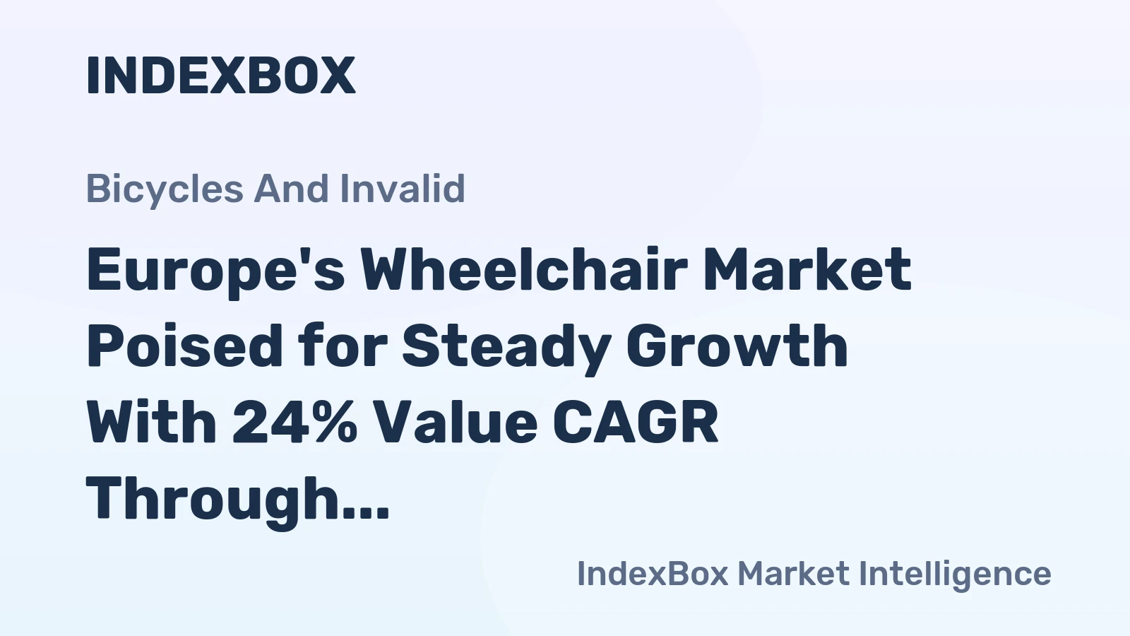 Europe's Wheelchair Market Poised for Steady Growth With 24% Value CAGR Through 2035