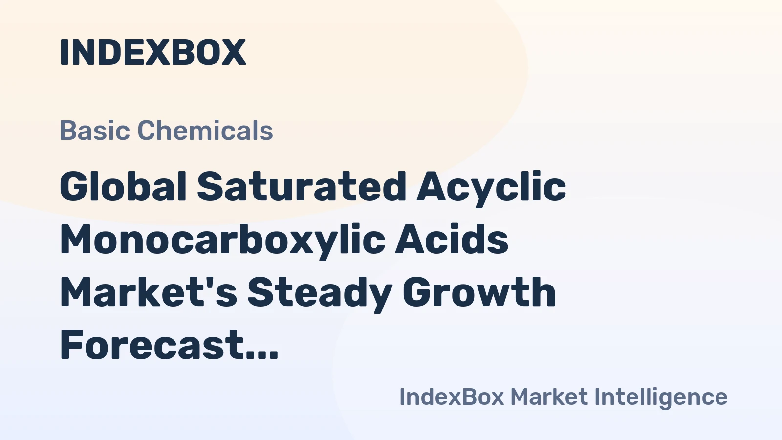 Global Saturated Acyclic Monocarboxylic Acids Market's Steady Growth Forecast at 2.5% CAGR Through 2035