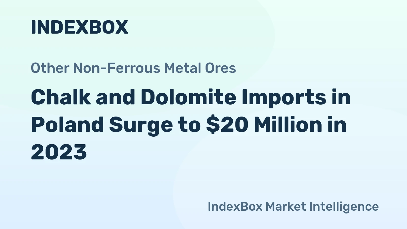 Chalk and Dolomite Imports in Poland Surge to $20 Million in 2023