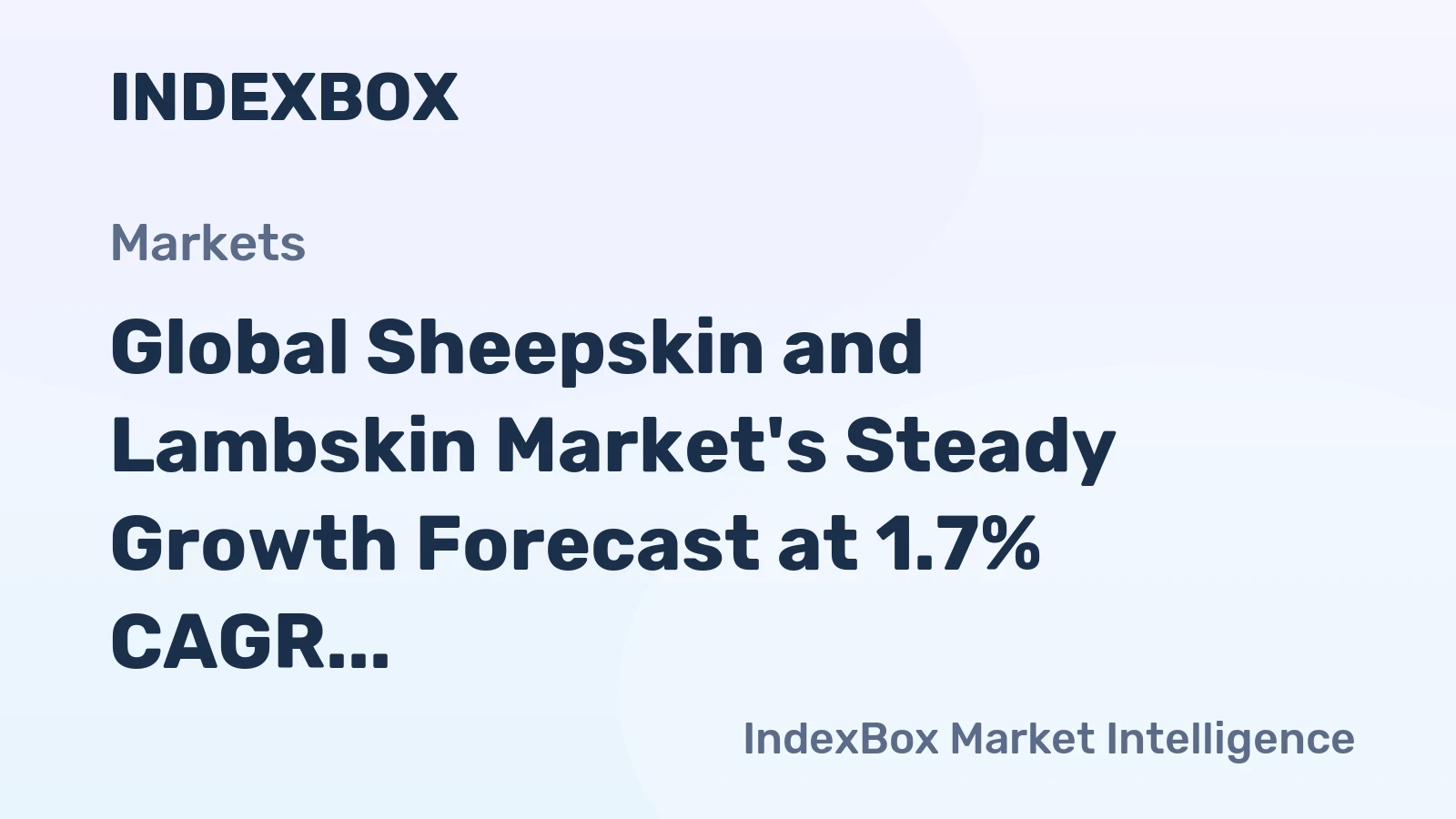 Global Sheepskin and Lambskin Market's Steady Growth Forecast at 1.7% CAGR Through 2035