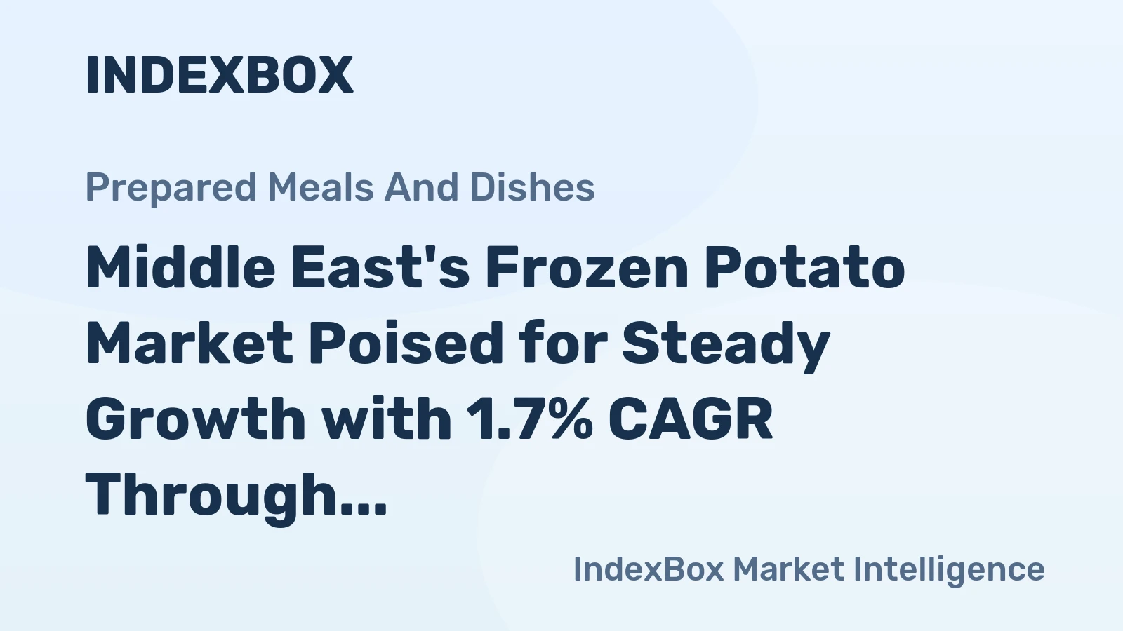 Middle East's Frozen Potato Market Poised for Steady Growth with 1.7% CAGR Through 2035