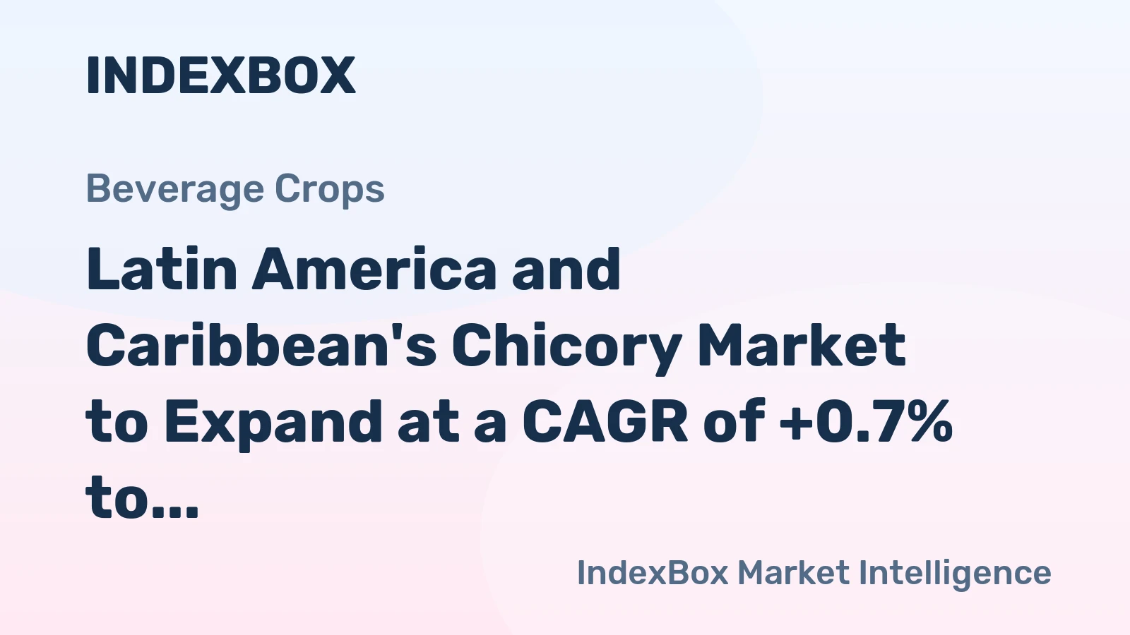 Latin America and Caribbean's Chicory Market to Expand at a CAGR of +0.7% to Reach $13M by 2035