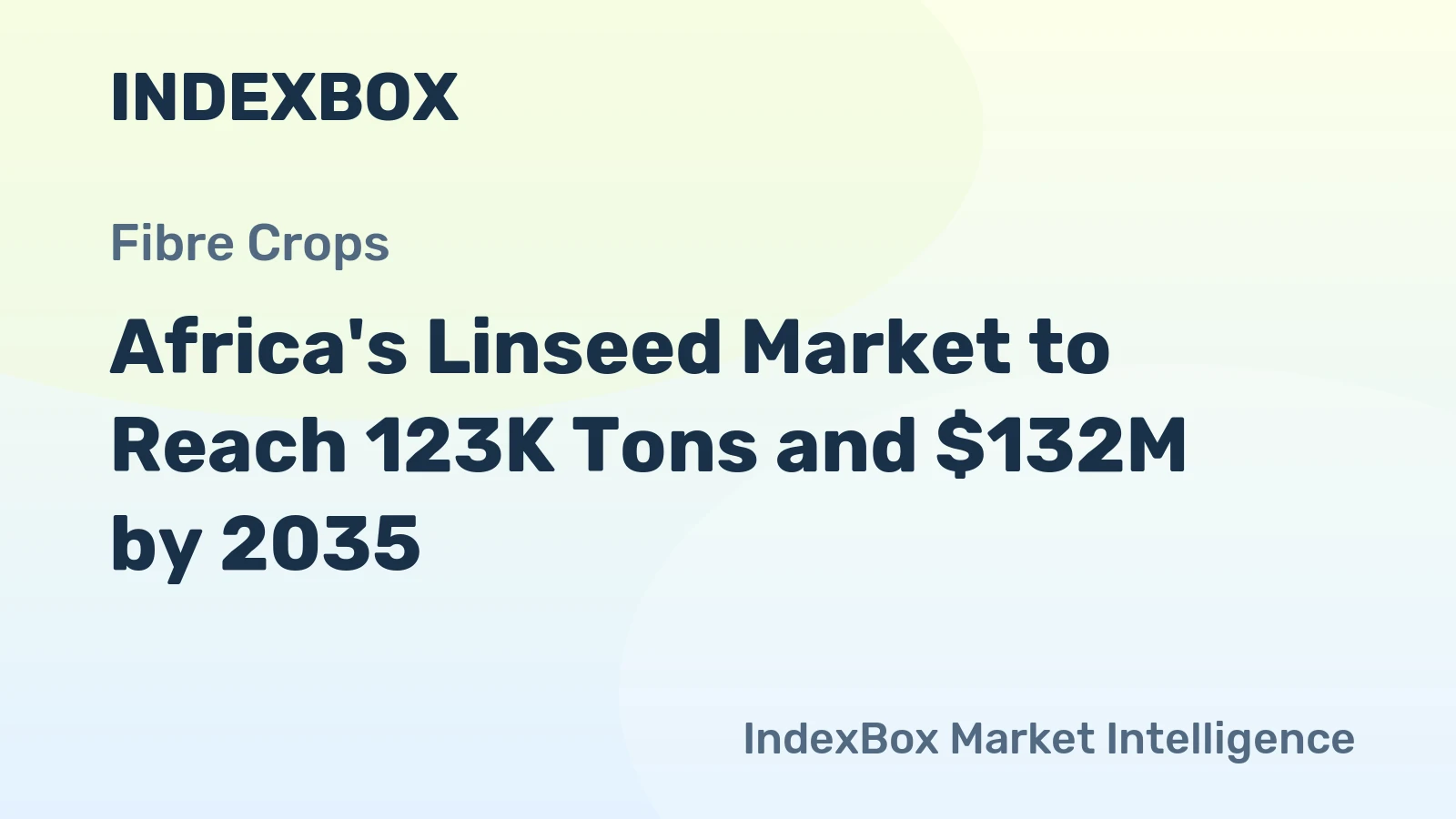 Africa's Linseed Market to Reach 123K Tons and $132M by 2035