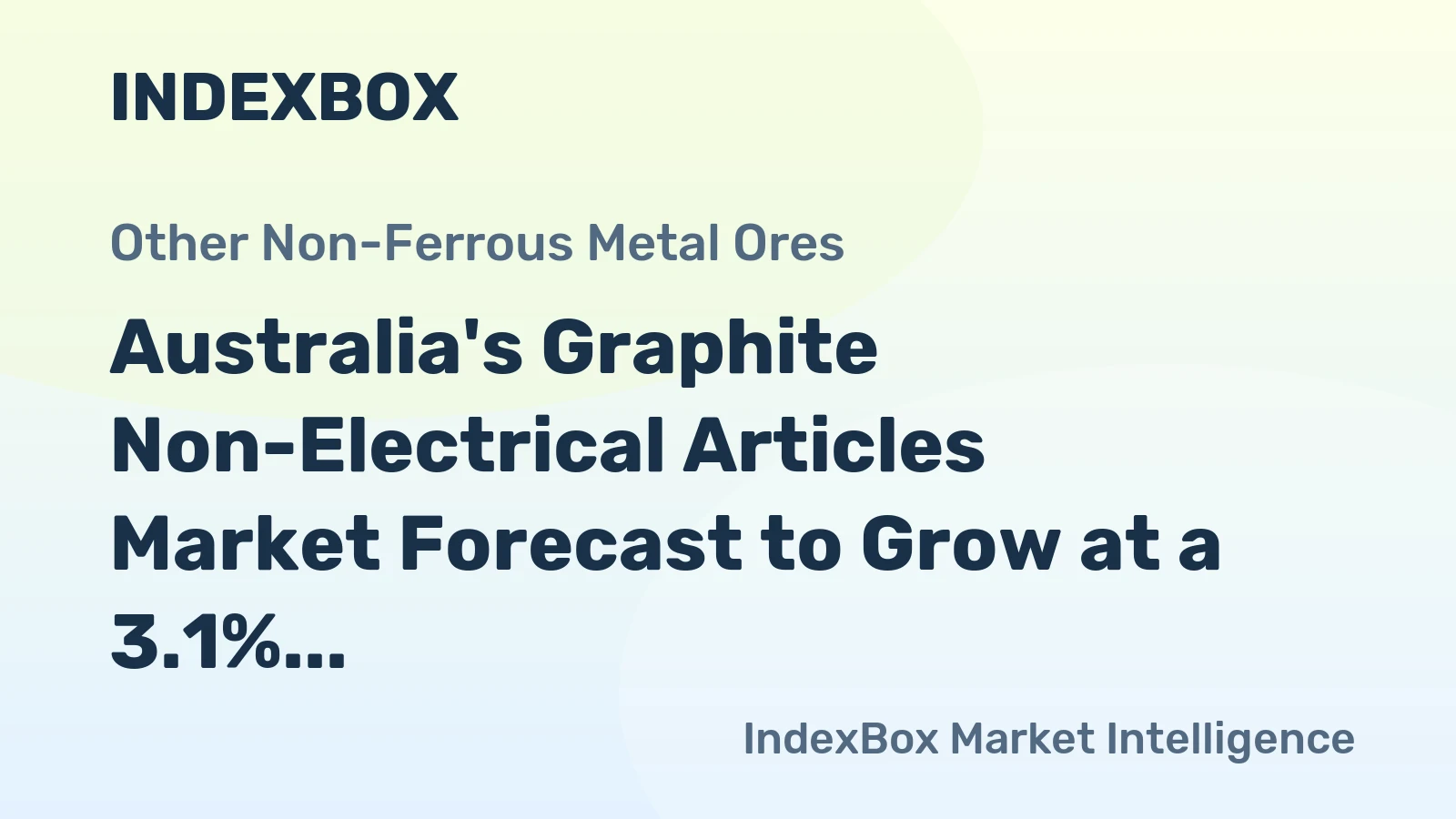 Australia's Graphite Non-Electrical Articles Market Forecast to Grow at a 3.1% CAGR