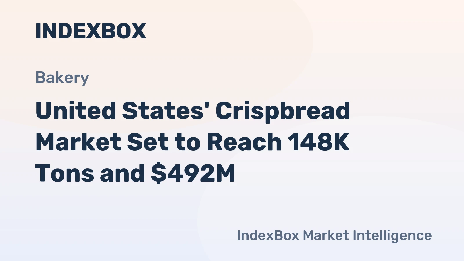 United States' Crispbread Market Set to Reach 148K Tons and $492M