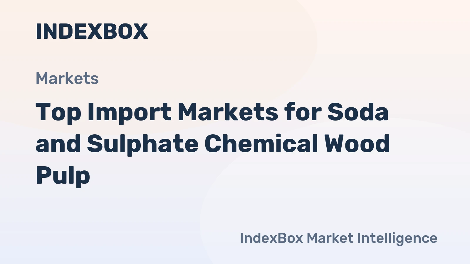 Top Import Markets for Soda and Sulphate Chemical Wood Pulp