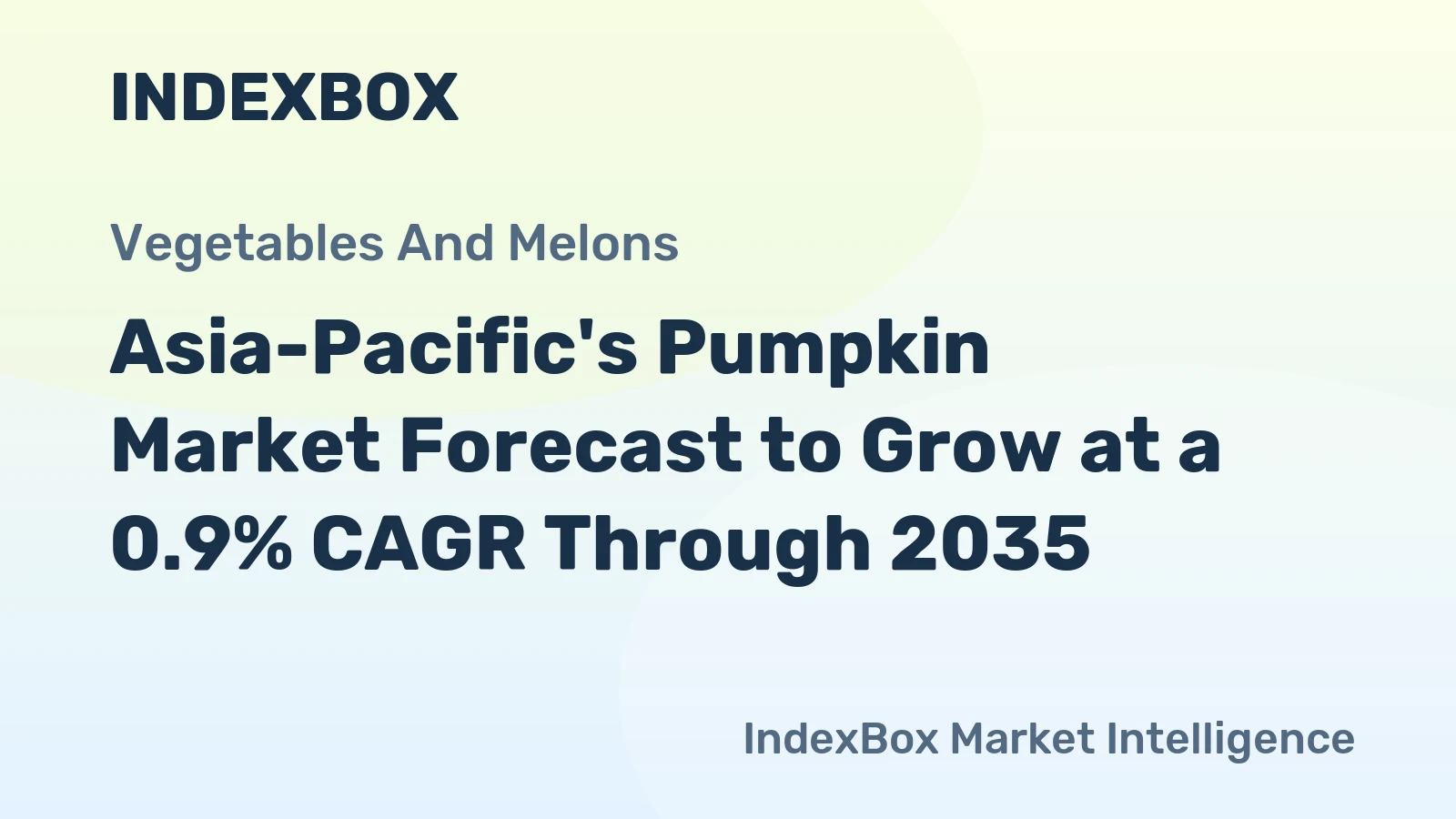 Asia-Pacific's Pumpkin Market Forecast to Grow at a 0.9% CAGR Through 2035
