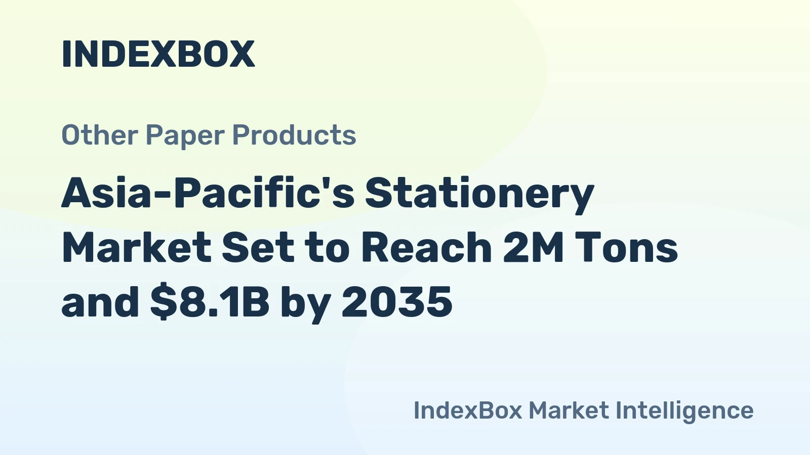 Asia-Pacific's Stationery Market Set to Reach 2M Tons and $8.1B by 2035