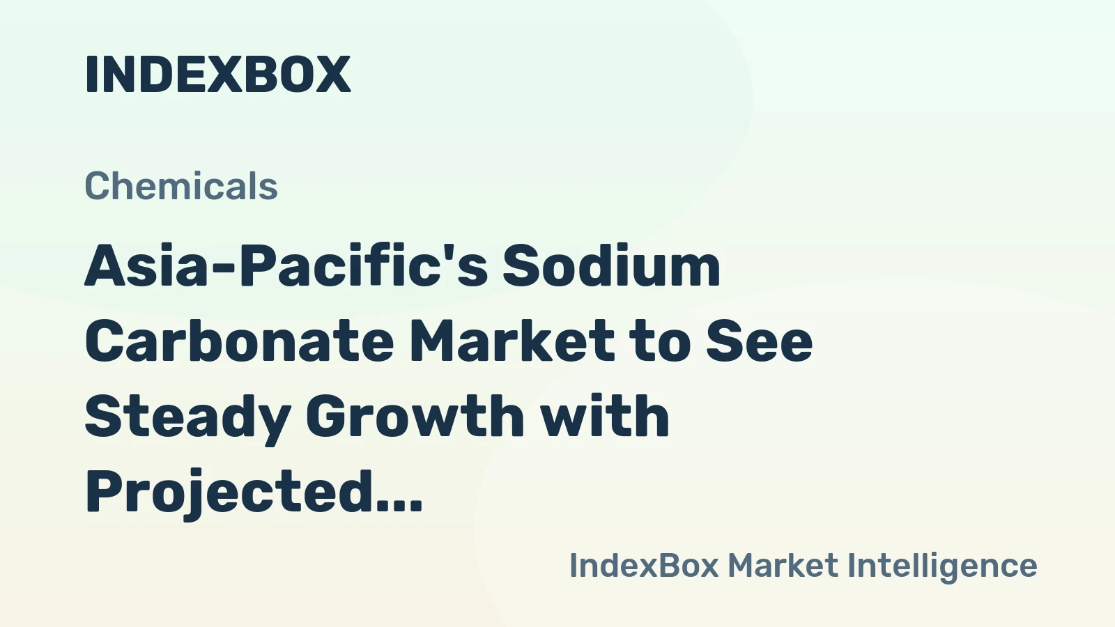 Asia-Pacific's Sodium Carbonate Market to See Steady Growth with Projected +0.9% CAGR in Volume by 2035