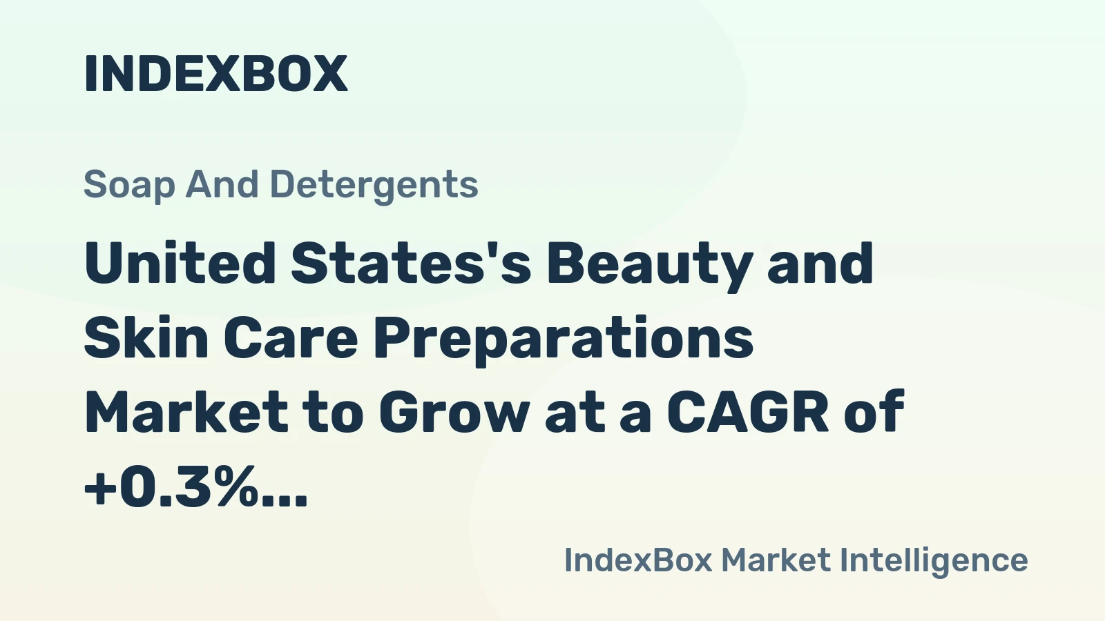 United States's Beauty and Skin Care Preparations Market to Grow at a CAGR of +0.3% from 2024 to 2035