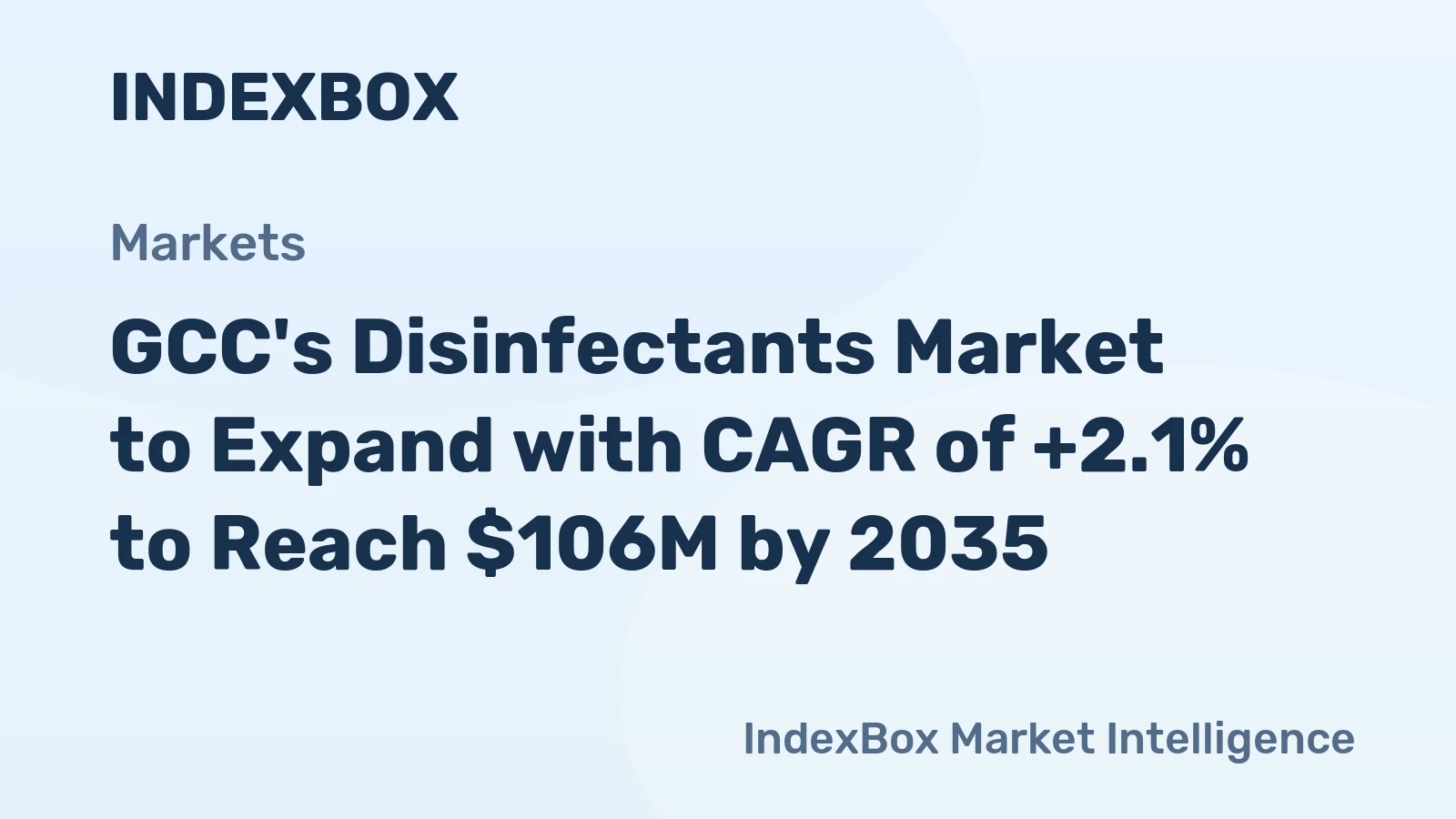GCC's Disinfectants Market to Expand with CAGR of +2.1% to Reach $106M by 2035