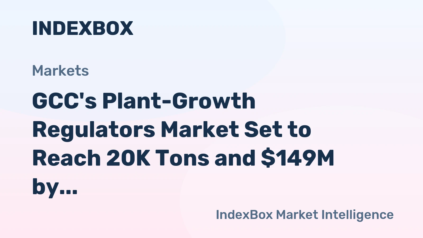GCC's Plant-Growth Regulators Market Set to Reach 20K Tons and $149M by 2035