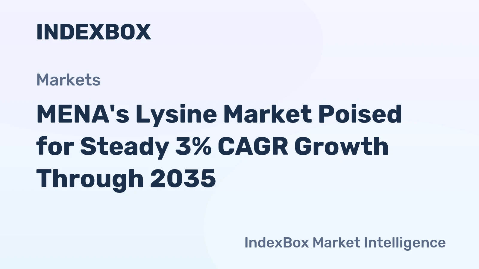 MENA's Lysine Market Poised for Steady 3% CAGR Growth Through 2035