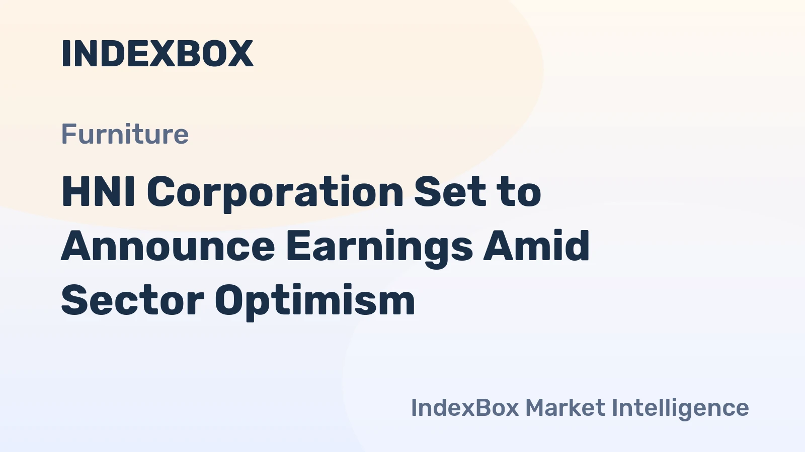 HNI Corporation Set to Announce Earnings Amid Sector Optimism