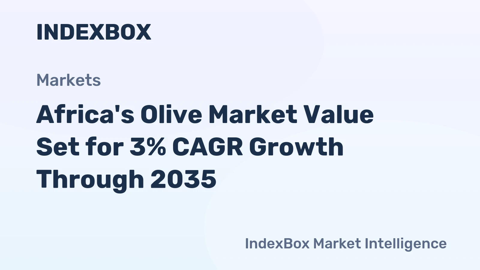 Africa's Olive Market Value Set for 3% CAGR Growth Through 2035