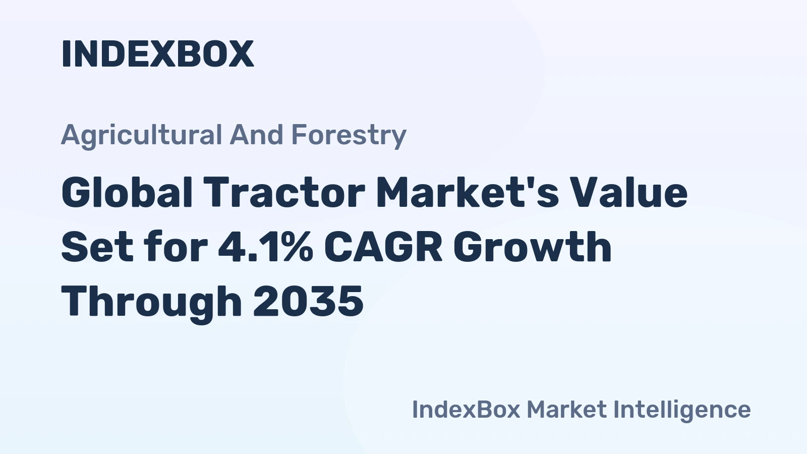 Global Tractor Market's Value Set for 4.1% CAGR Growth Through 2035
