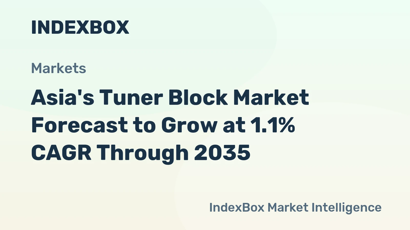 Asia's Tuner Block Market Forecast to Grow at 1.1% CAGR Through 2035