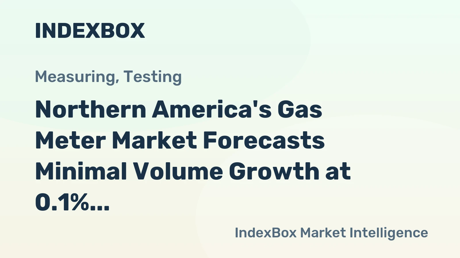 Northern America's Gas Meter Market Forecasts Minimal Volume Growth at 0.1% CAGR Through 2035