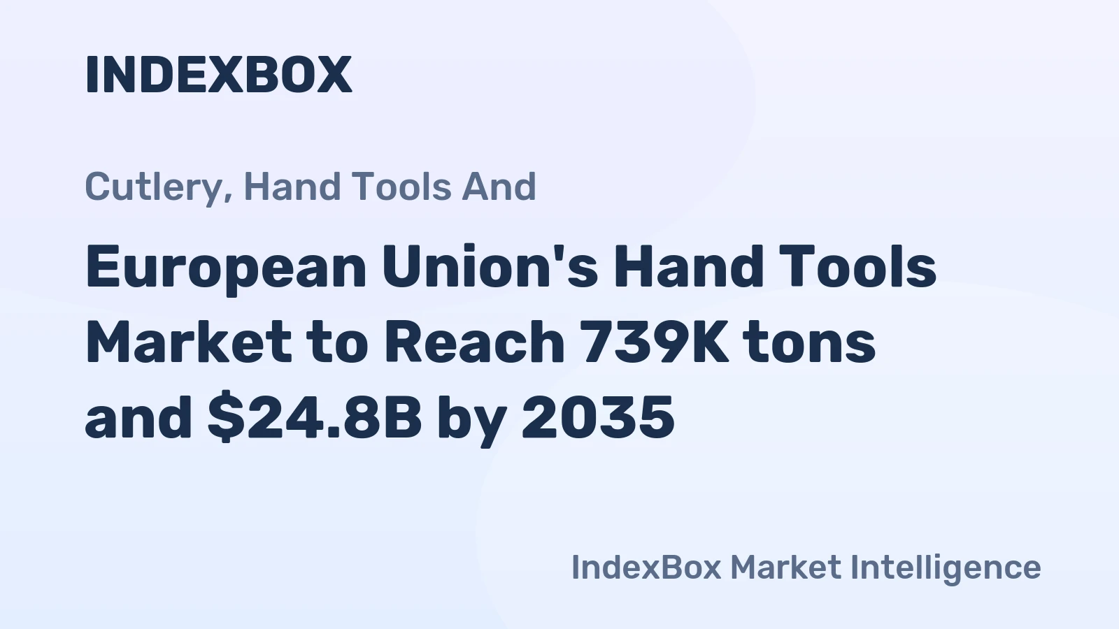 European Union's Hand Tools Market to Reach 739K tons and $24.8B by 2035