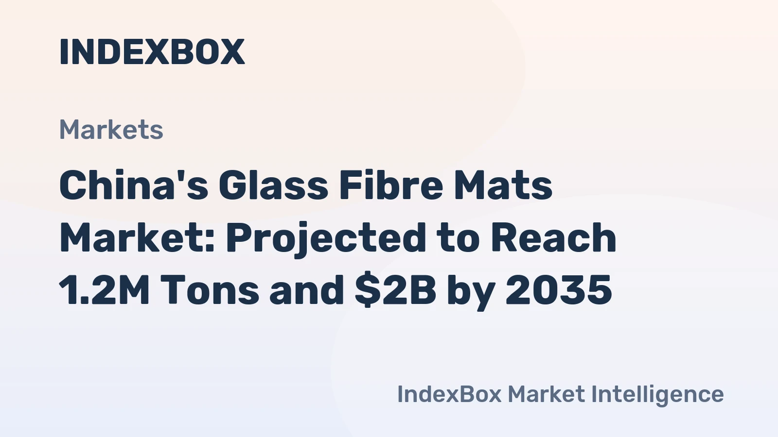 China's Glass Fibre Mats Market: Projected to Reach 1.2M Tons and $2B by 2035