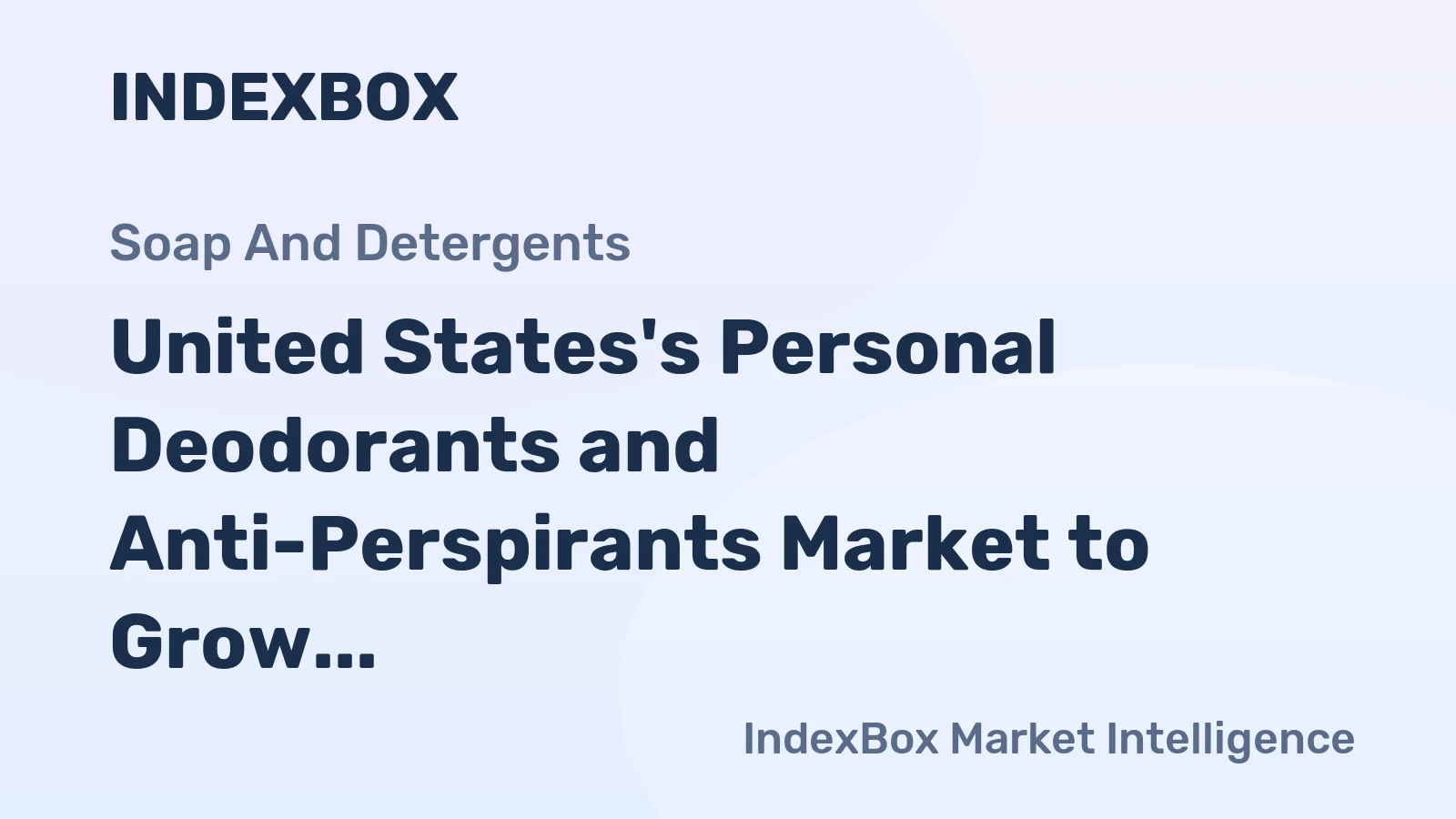 United States's Personal Deodorants and Anti-Perspirants Market to Grow at a CAGR of +1.3% from 2024 to 2035