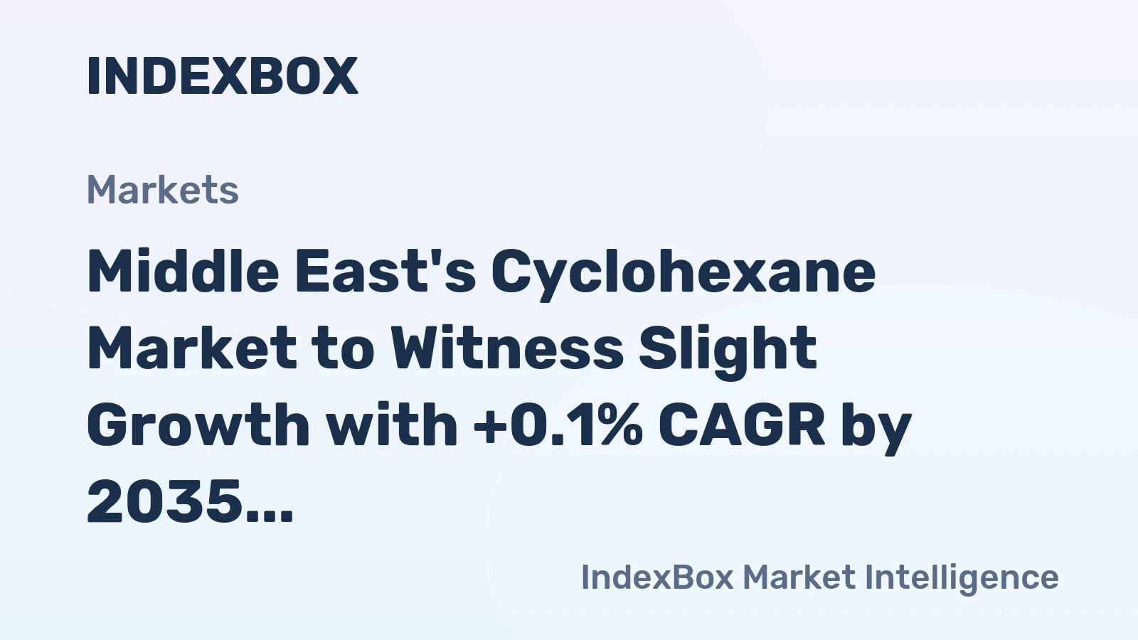 Middle East's Cyclohexane Market to Witness Slight Growth with +0.1% CAGR by 2035