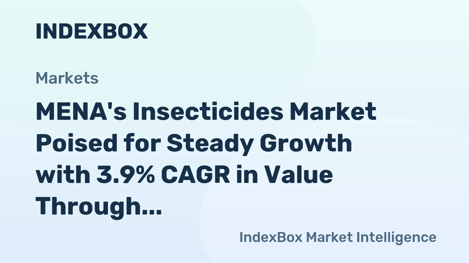 MENA's Insecticides Market Poised for Steady Growth with 3.9% CAGR in Value Through 2035