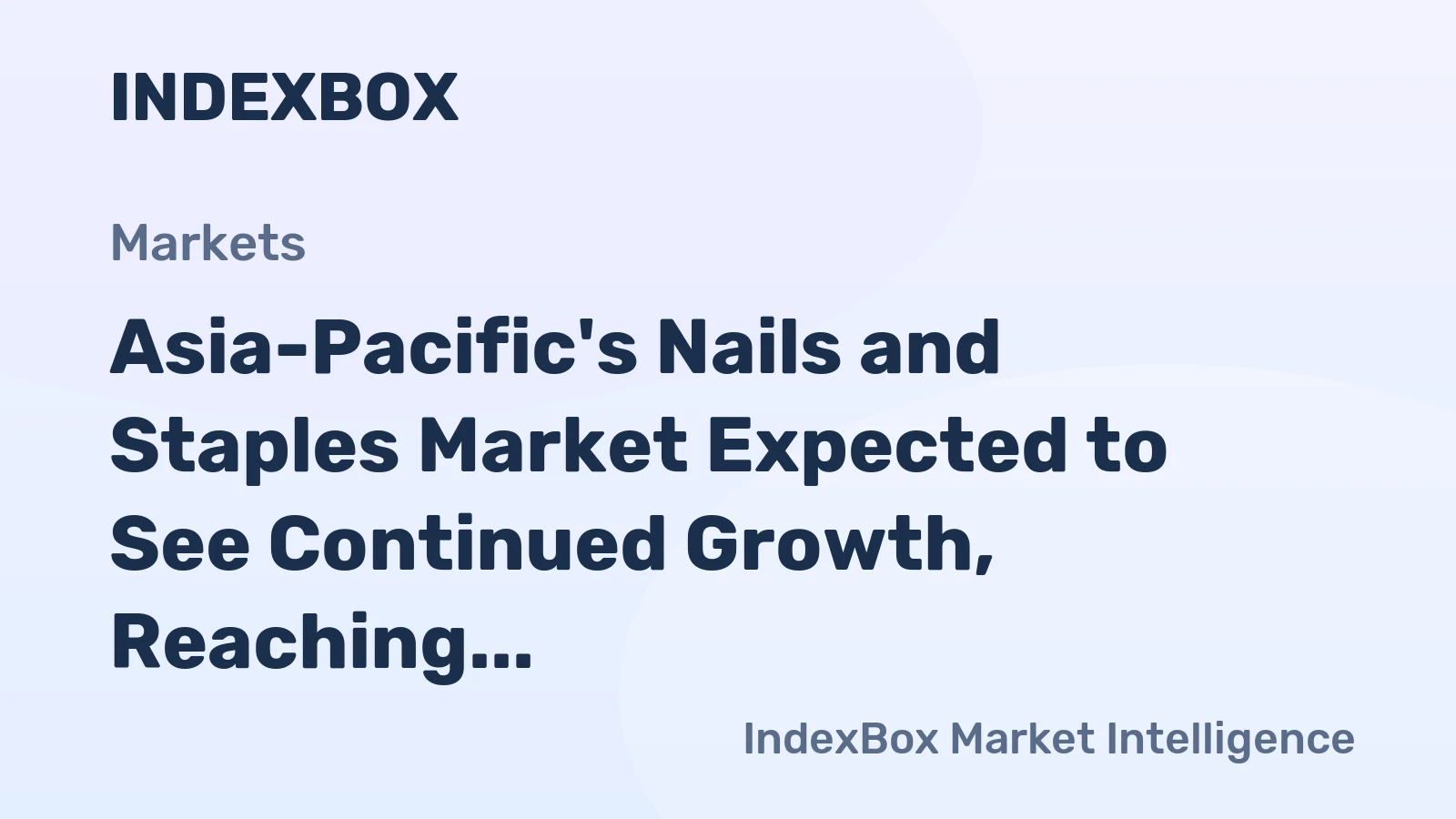 Asia-Pacific's Nails and Staples Market Expected to See Continued Growth, Reaching 1.6M tons and $4.8B by 2035