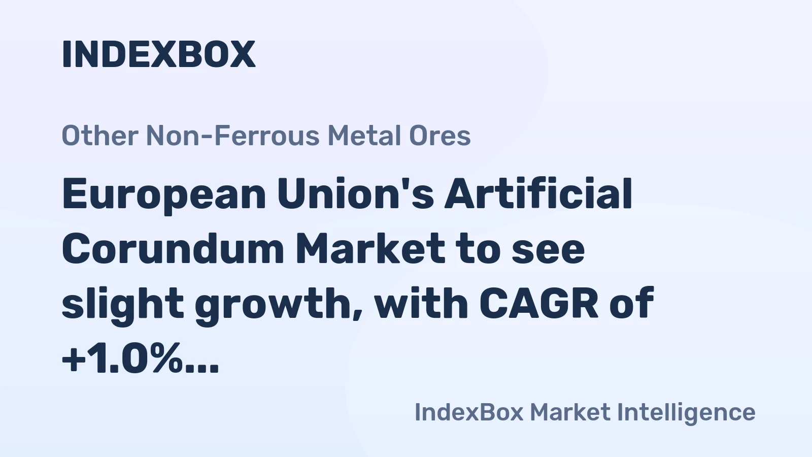 European Union's Artificial Corundum Market to see slight growth, with CAGR of +1.0% projected to reach 485K tons by 2035